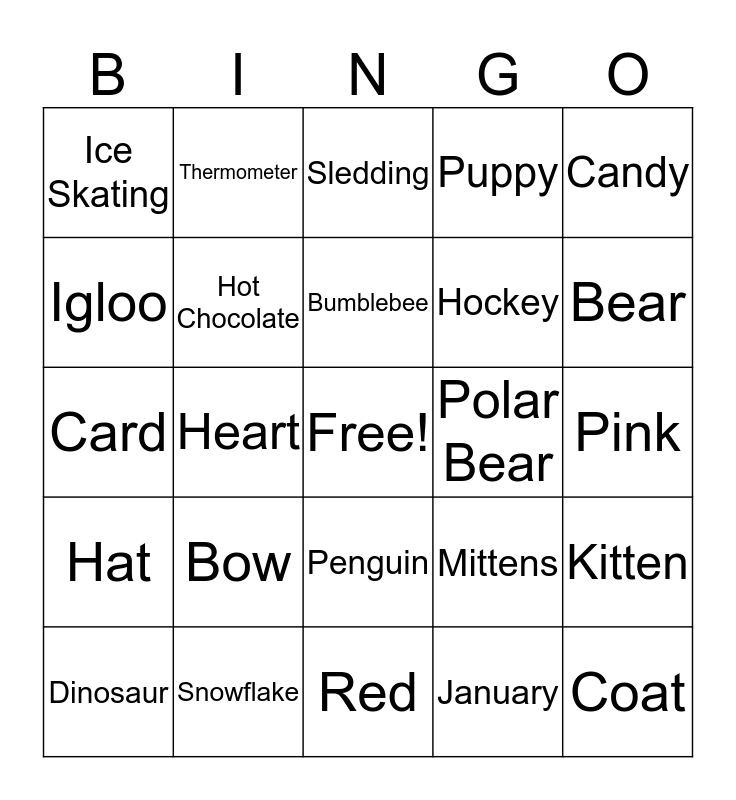 PBIS Celebration Bingo Card