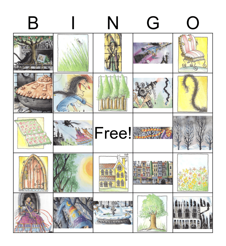 Winnie the Witch Bingo Card