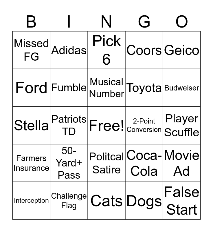 SUPERB OWL BINGO 2019 Bingo Card