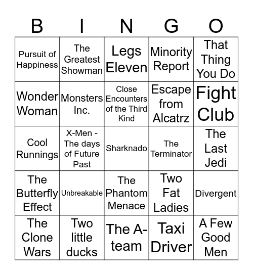 Brain Break Buster Bingo Card