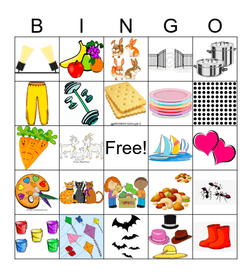Final /ts/ words Bingo Card