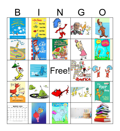 Dr. Seuss Bingo!! Bingo Card
