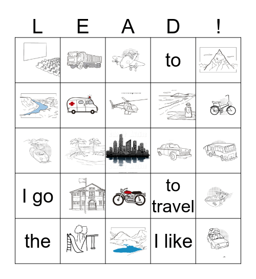 Me Gusta Viajar Bingo Card