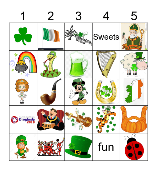Paddy's day Bingo Card