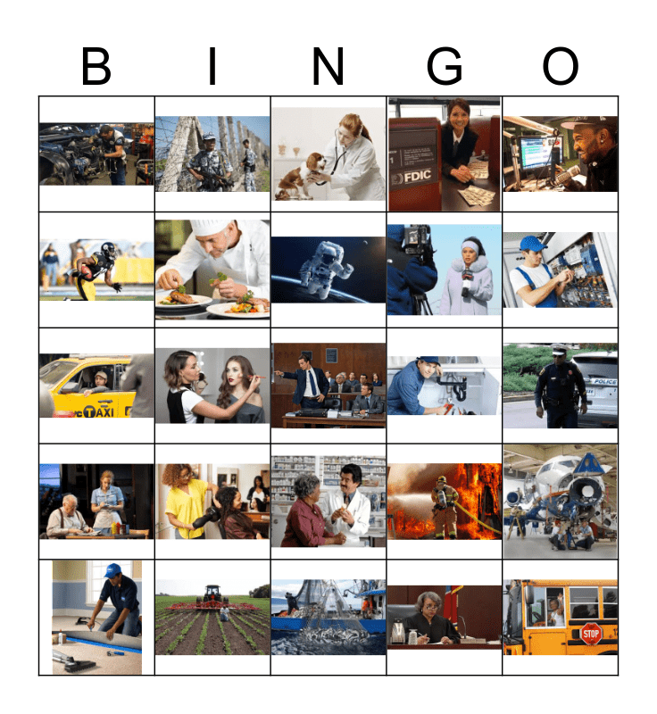 Career Riddles Bingo Card