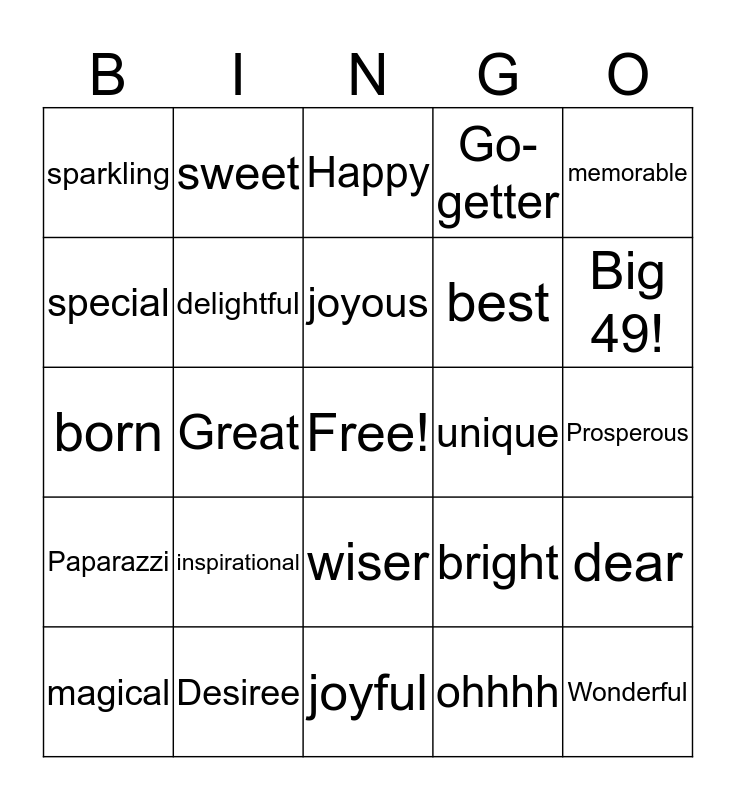All About SUNSHINE! Bingo Card