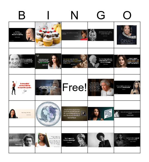 Women's History Month Bingo Card