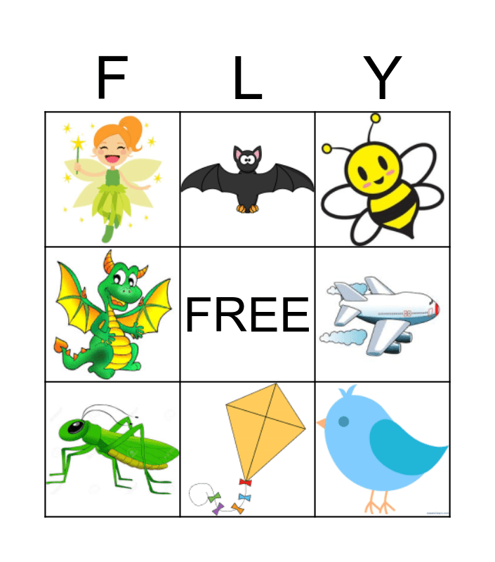 Flying Bingo Card