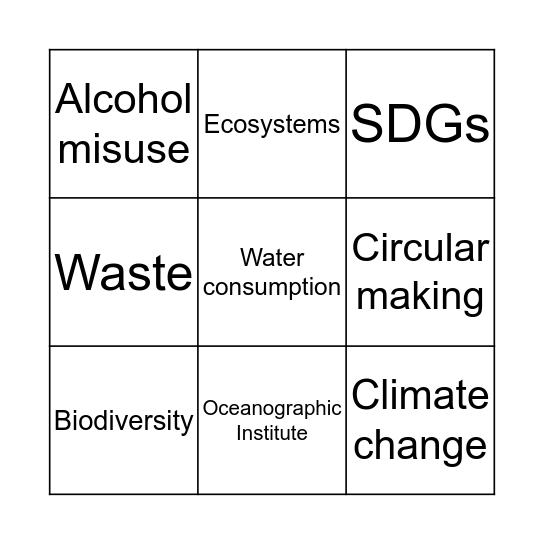 S&R Bingo Game Bingo Card