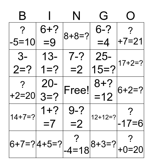 Bingus Bingo Card