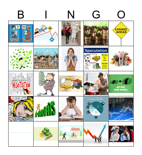 Stock Market Bingo Card