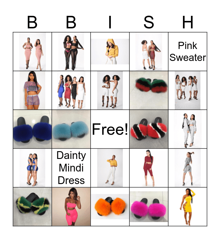 BAD BISH BOUTIQUE Bingo Card