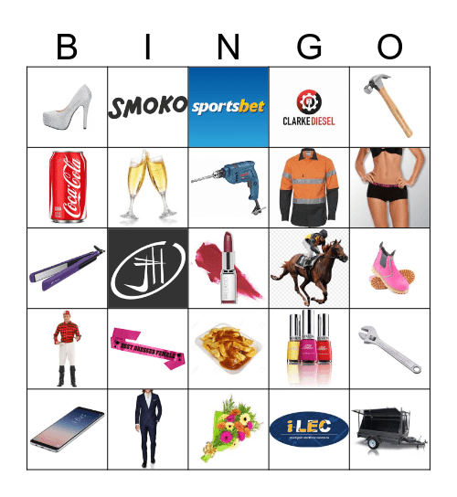 Tradies & Ladies Bingo Card