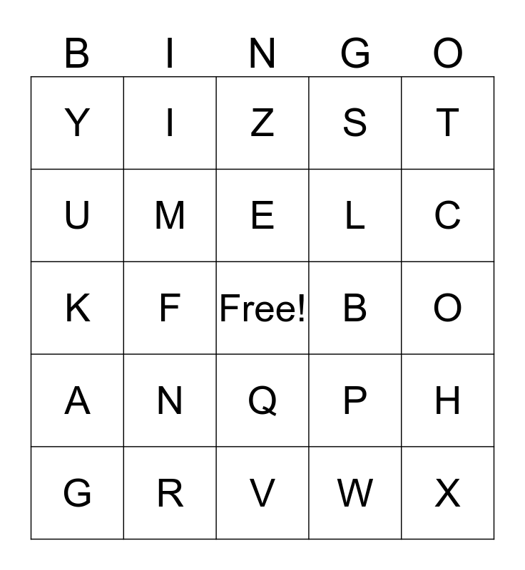 morse code Bingo Card