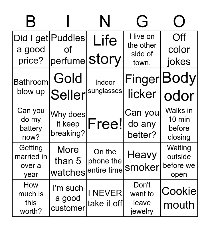 Super Full Moon BINGO Card