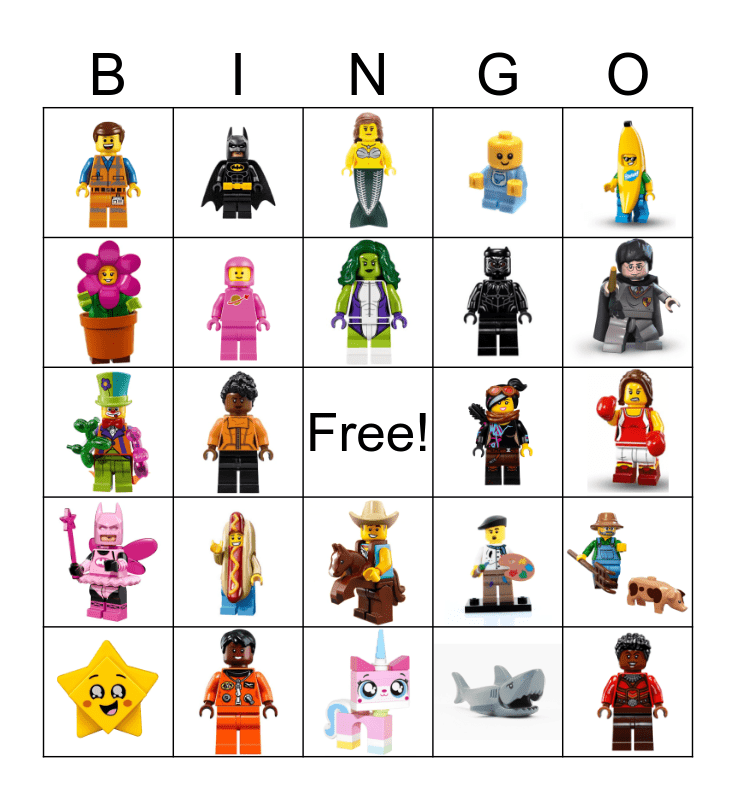 Brick Club Bingo Card