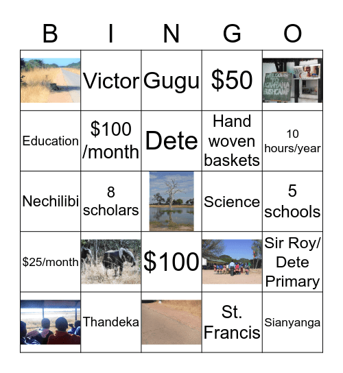 Africa Matters - Revealing the Big Picture Bingo Card