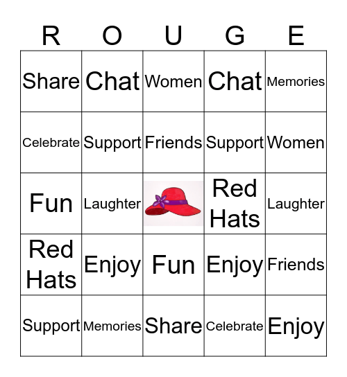 RED HATS Bingo Card