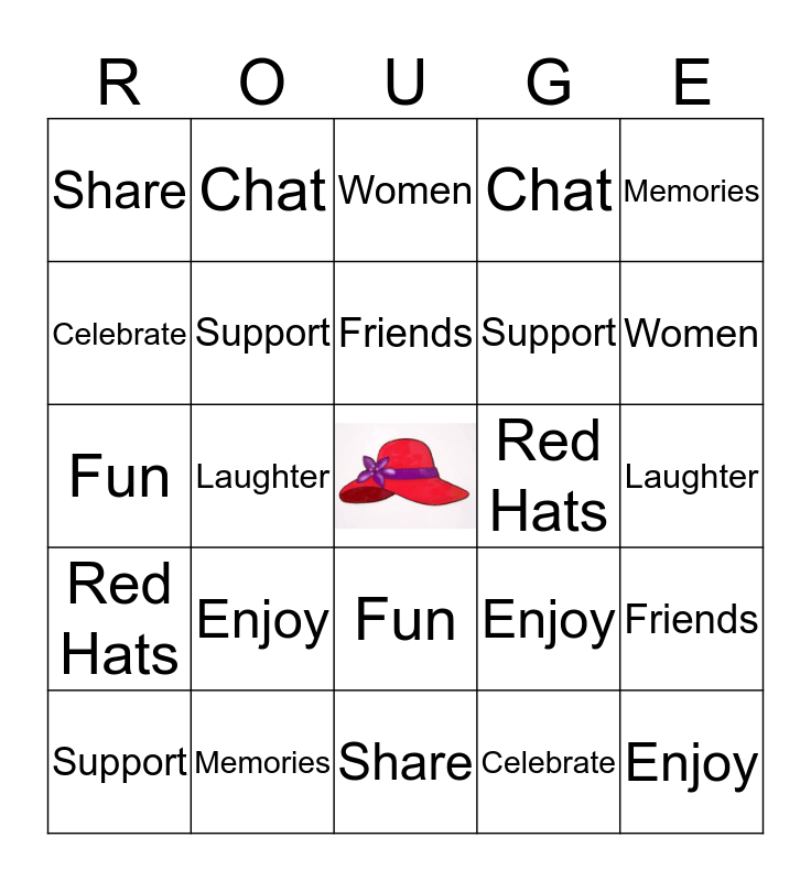 RED HATS Bingo Card