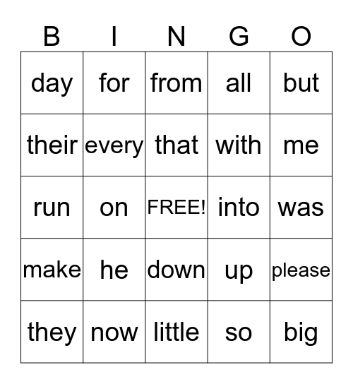 Three Billy Goats Gruff Bingo Card