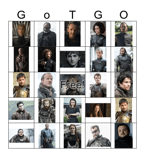 GoT Bingo Card