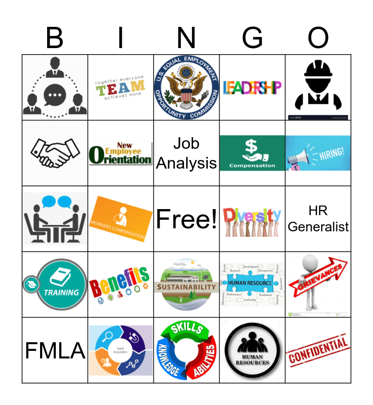 Human Resource Bingo Card