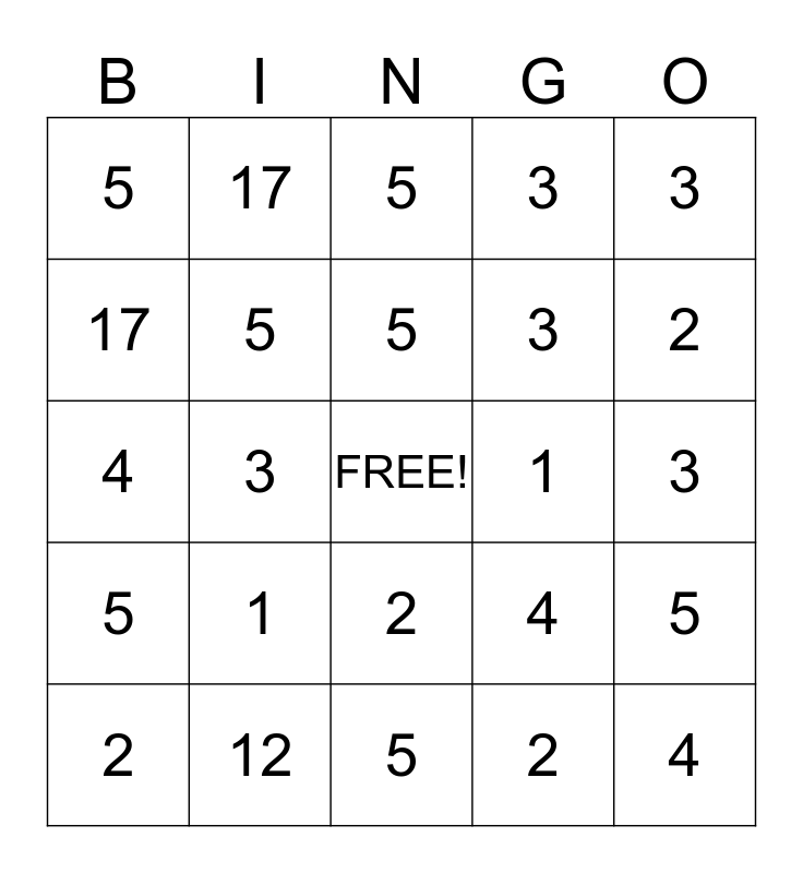 Maxbingo Card