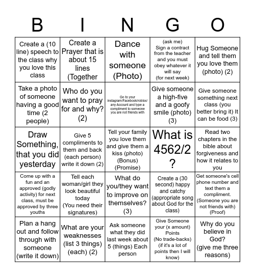 God Bingo Three winners! Bingo Card