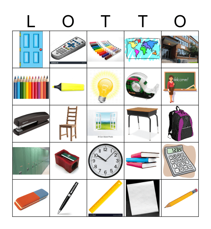 SCHULSACHEN Bingo Card