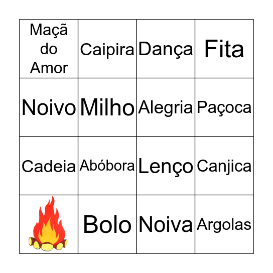BINGO BRAZIL AHEAD Bingo Card