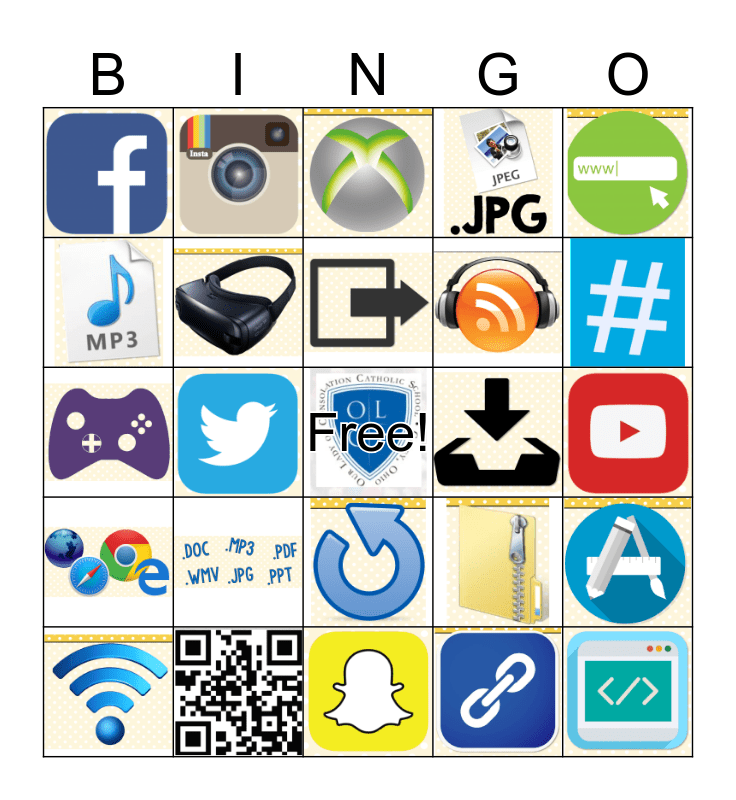 Tech Bingo Card