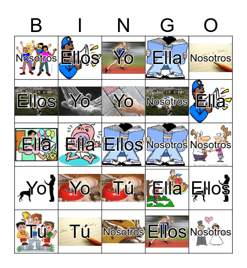 Unidad 7 - El pretérito Bingo Card