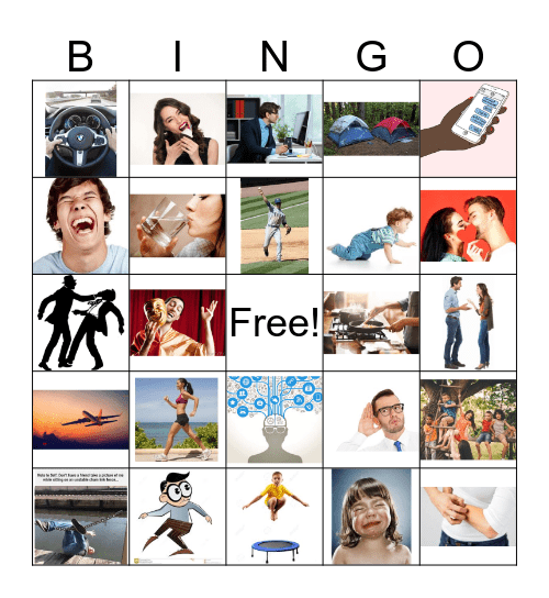 PRESENT PROGRESSIVE BINGO Card