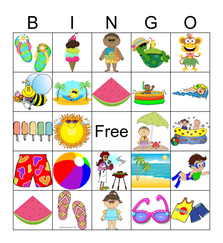SUMMER Bingo Card
