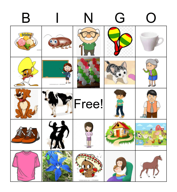 Fiesta Bingo Card