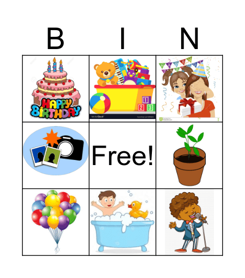 Happy Birthday Bingo Card
