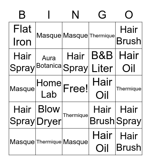 Bingo @ Buzz Bingo Card