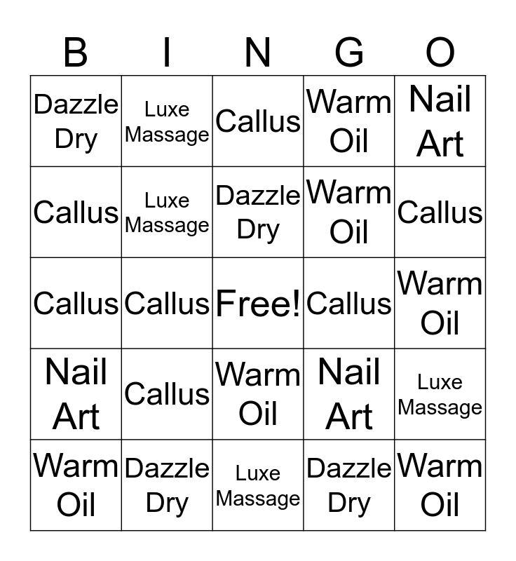 Upgrade Bingo Card