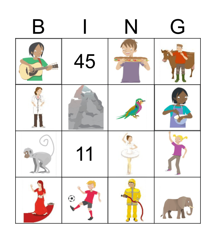 Let's play bingo! Bingo Card