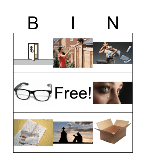 De man en de school Bingo Card