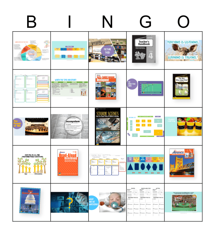 The Joyful Classrooms Literacy Bingo Card