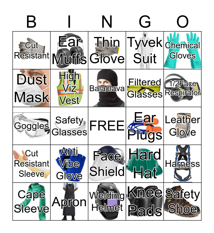 PPE BINGO Card