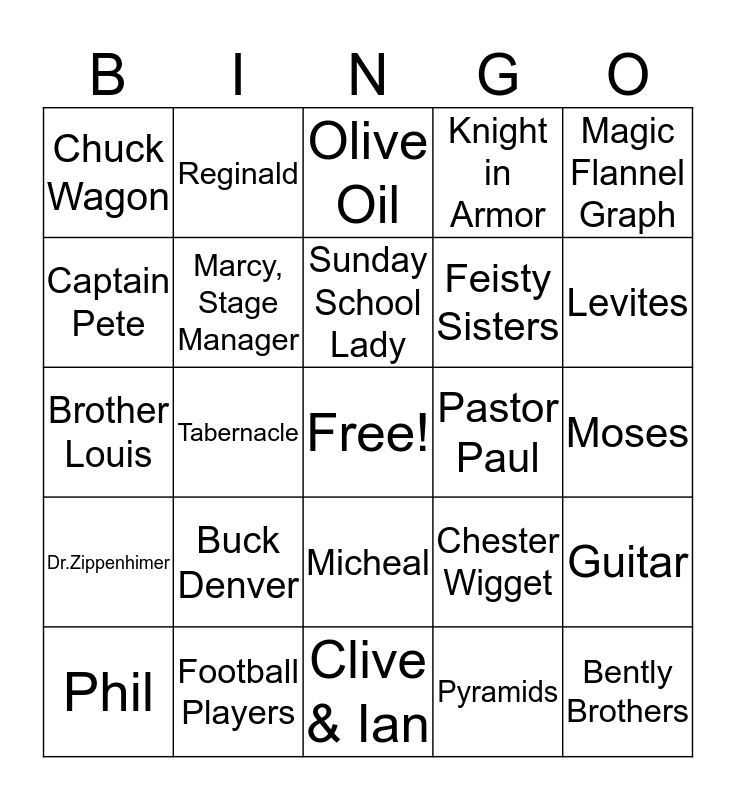 Buck Denver Vol 3, Part 1 Bingo Card