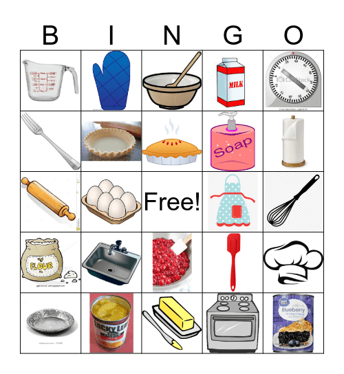 Baking Bingo Card