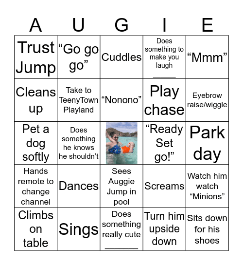 August Bingo 2019 Bingo Card