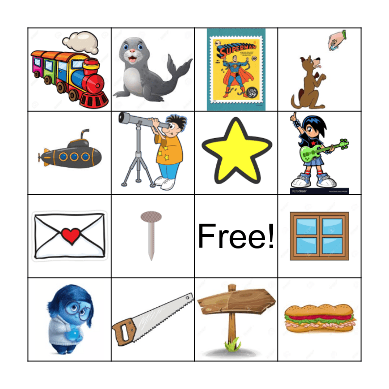 Multiple Meaning Words Bingo Card