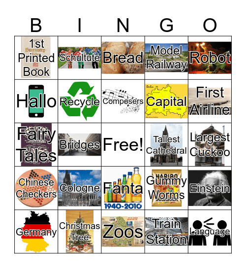 Germany Bingo Card