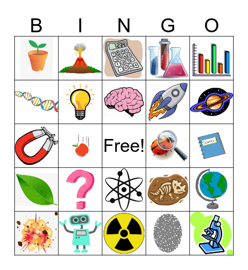 Science Bingo Card