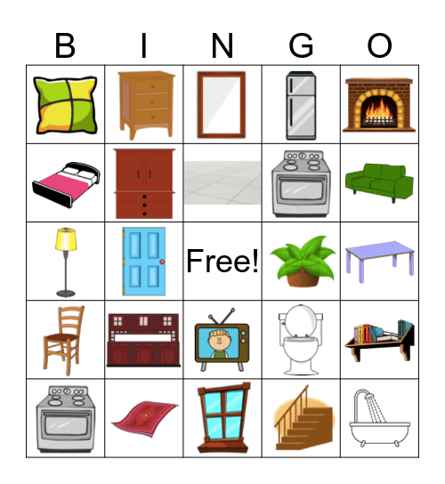 My House Bingo Card