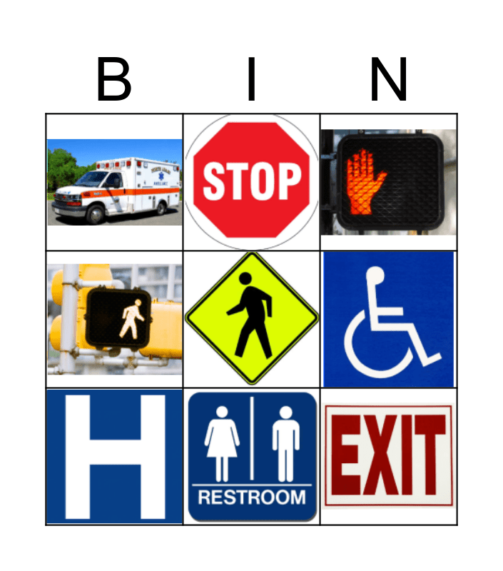 Community Safety Bingo Card